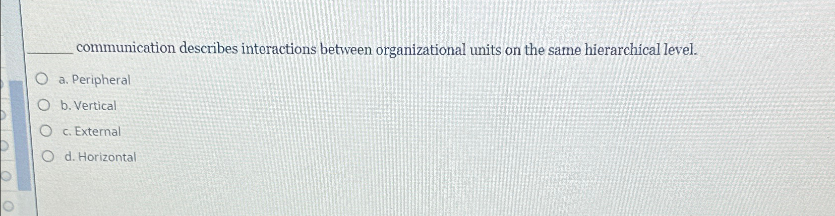 communication describes interactions between | Chegg.com
