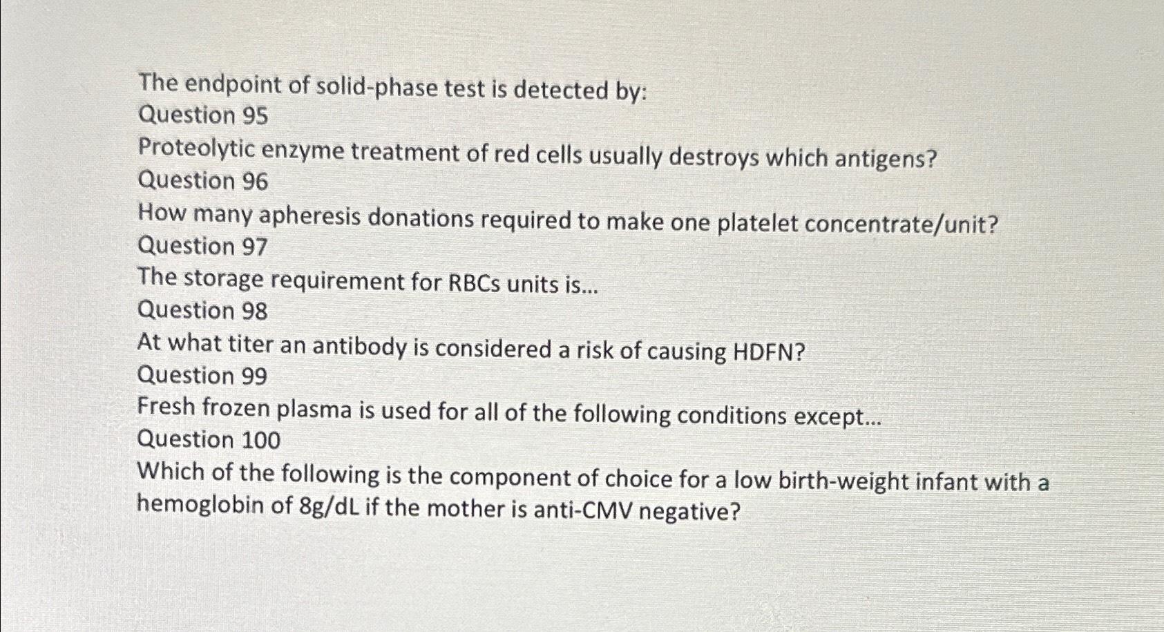 Solved The endpoint of solid-phase test is detected | Chegg.com