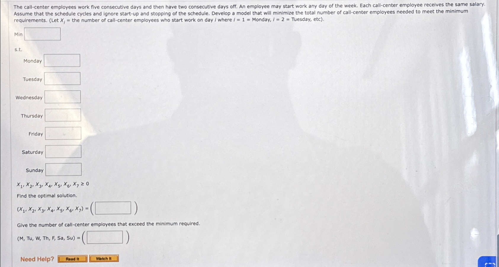 Solved A linear programming computer package is needed. | Chegg.com