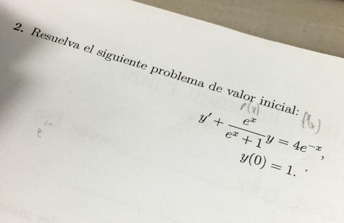 Solved 1. Encuentre la solución explícita, y(), del | Chegg.com