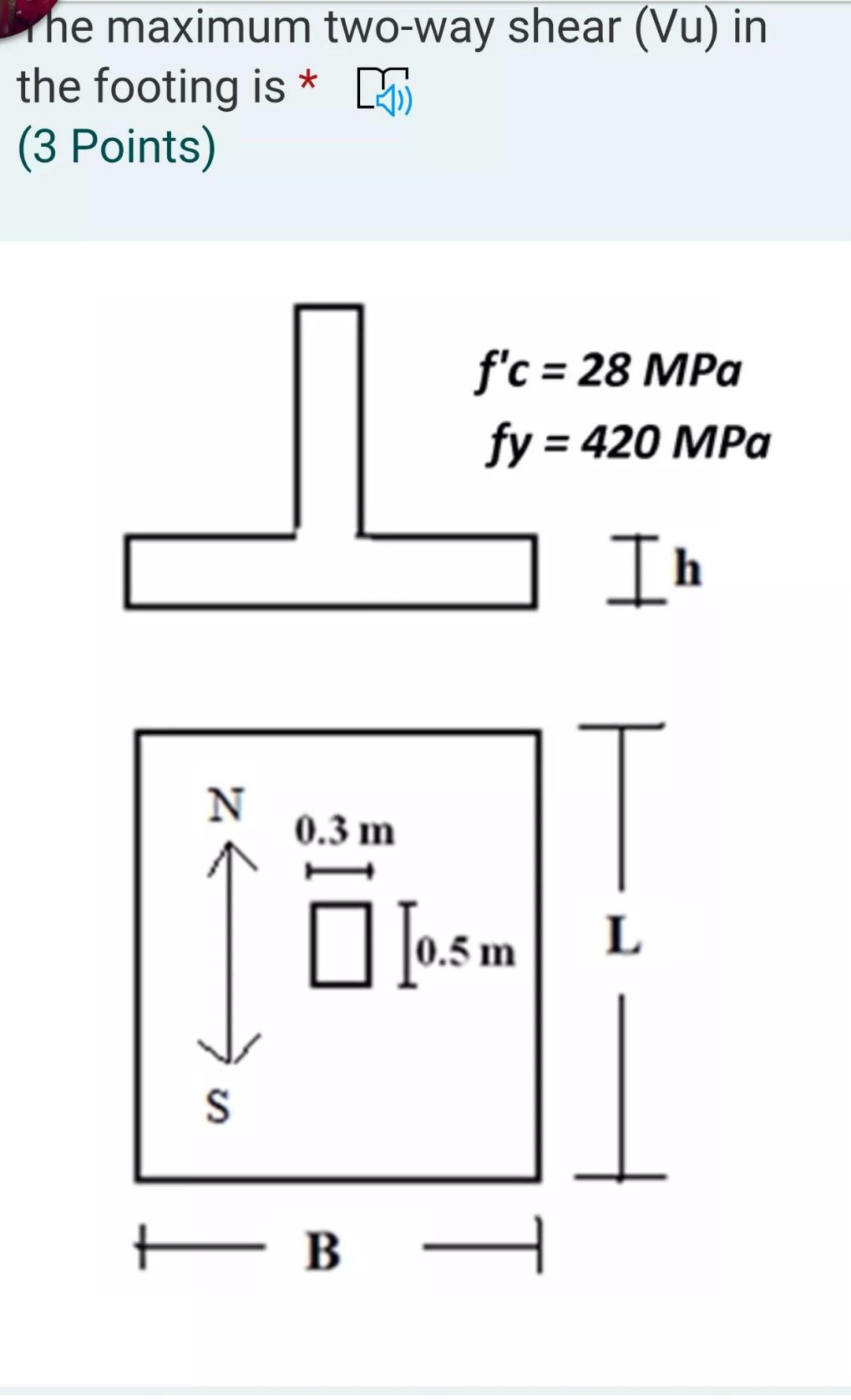 Solved For the rectangular spread footing shown in the | Chegg.com