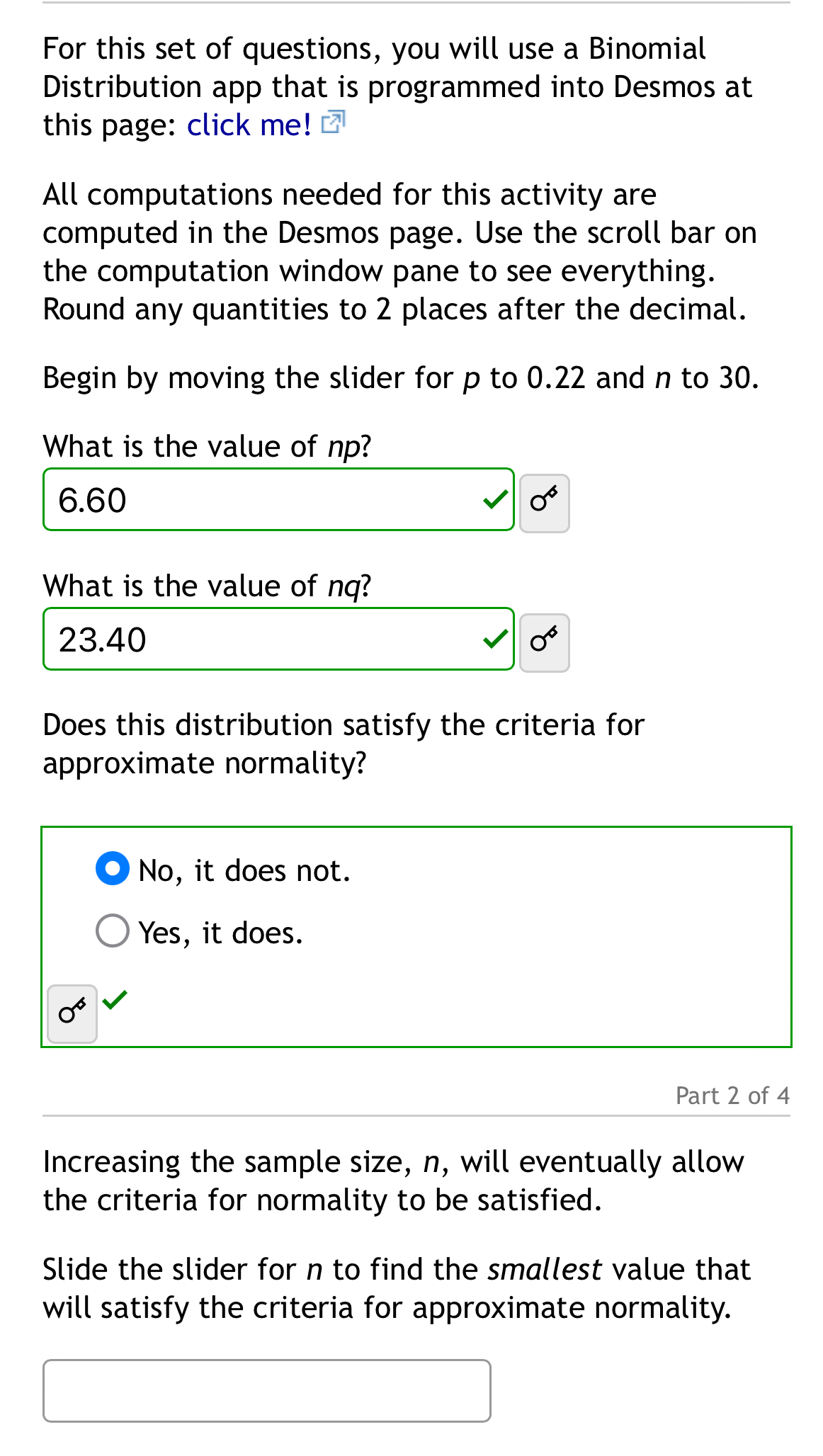 Solved For this set of questions, you will use a Binomial | Chegg.com
