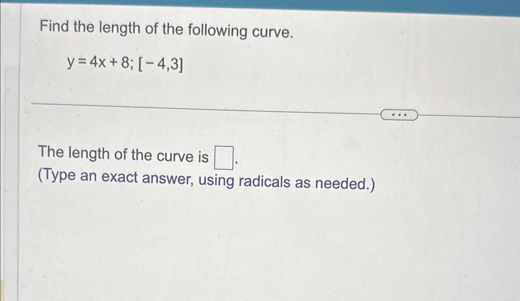 Solved Find the length of the following | Chegg.com