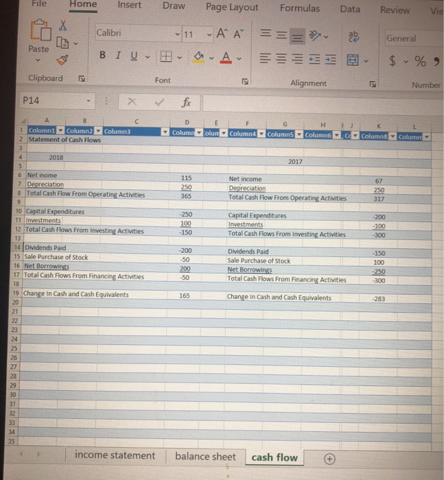 Solved Paste u B I U tu Clipboard Font Alignment N18 Columni | Chegg.com