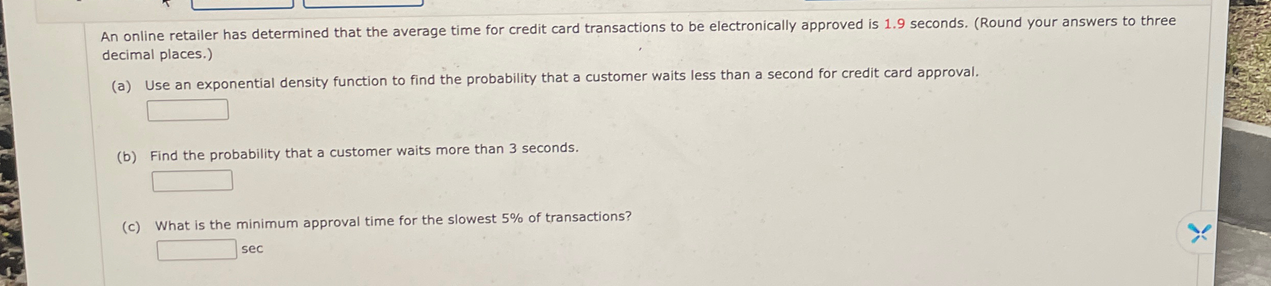 Solved An online retailer has determined that the average | Chegg.com