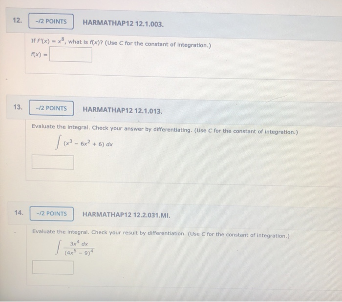 Solved -/2 POINTS HARMATHAP 12 9.1.022. Use properties of | Chegg.com