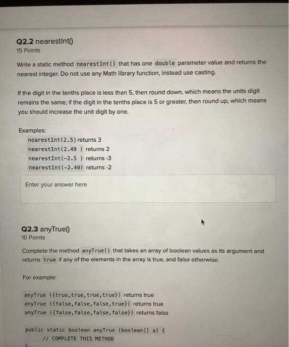 Solved Q2.1 Negate 5 Points What does the following program | Chegg.com