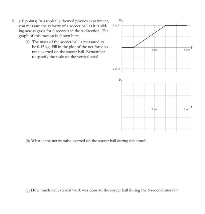 Solved 8. ( 10 points) In a topically themed physics | Chegg.com