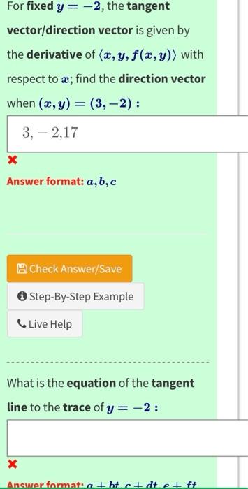 Solved Find the equations of the tangent lines to the traces | Chegg.com