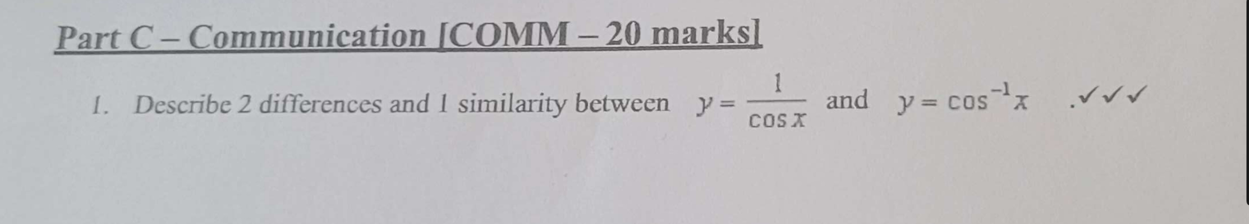 Solved Part C-Communication [COMM-20 ﻿marks]Describe 2 | Chegg.com