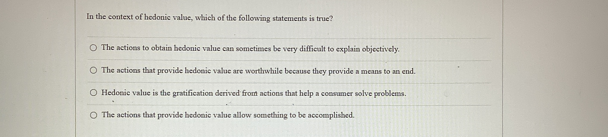 Solved The Consumer Value Framework (CVF) ﻿represents | Chegg.com