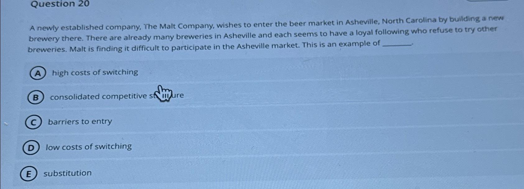 Solved Question 20A newly established company, The Malt | Chegg.com