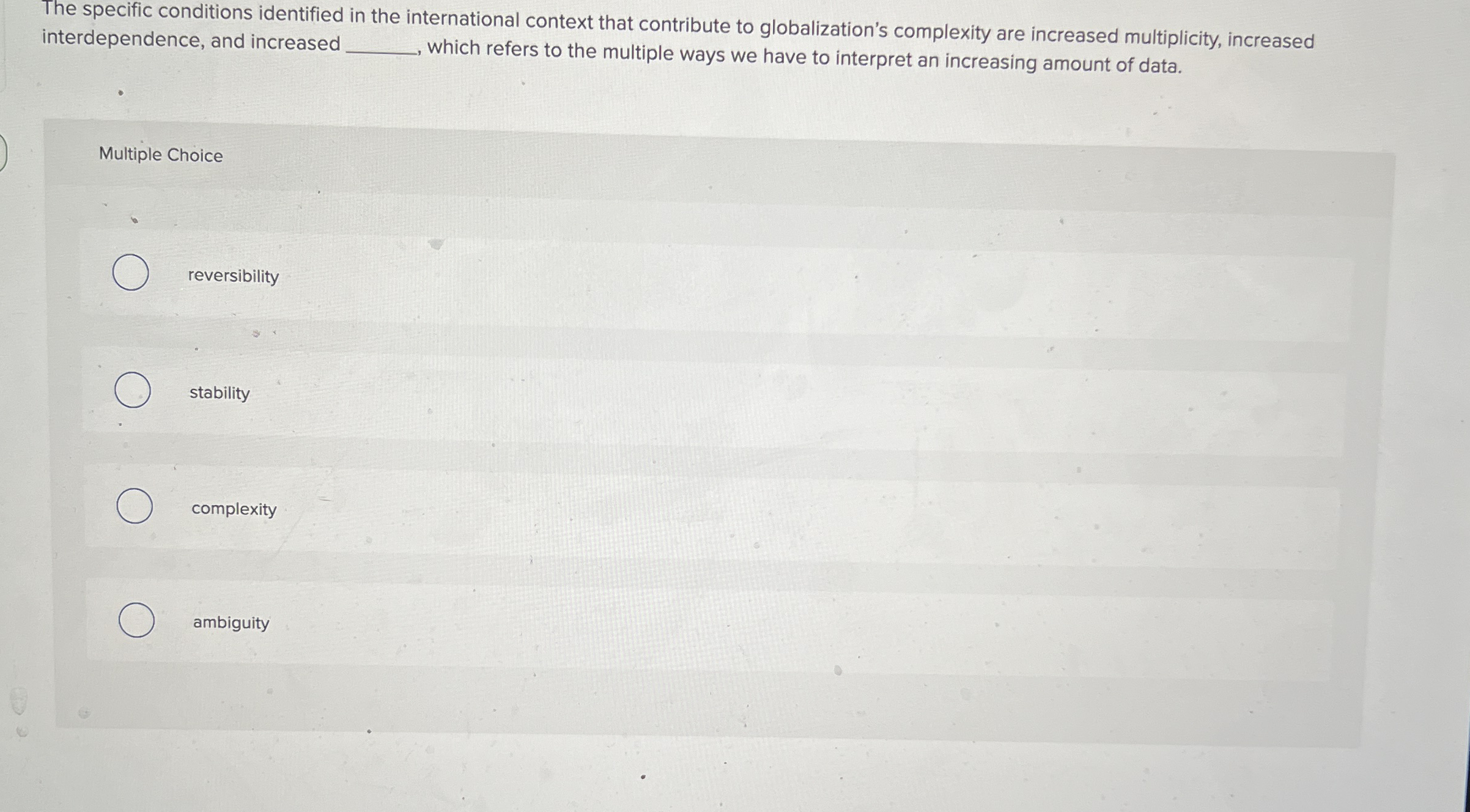 Solved The specific conditions identified in the | Chegg.com