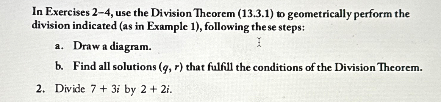 Solved In Exercises 2 ﻿use the Division Theorem to | Chegg.com