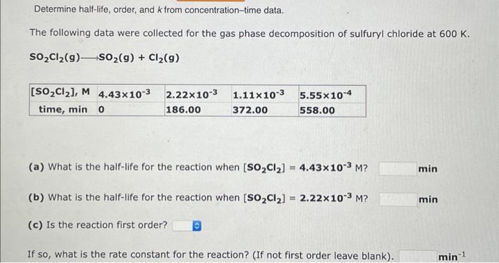 Solved Use the graphical method to determine reaction order | Chegg.com