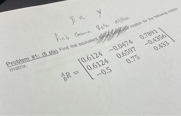 Solved matrix. | Chegg.com