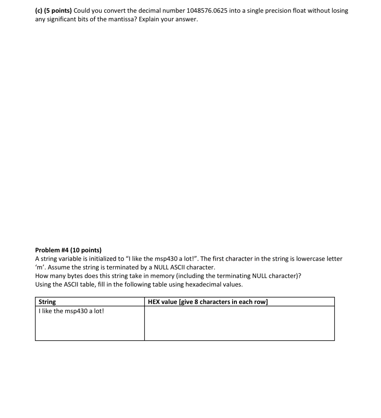Solved (c) (5 ﻿points) ﻿Could you convert the decimal number | Chegg.com