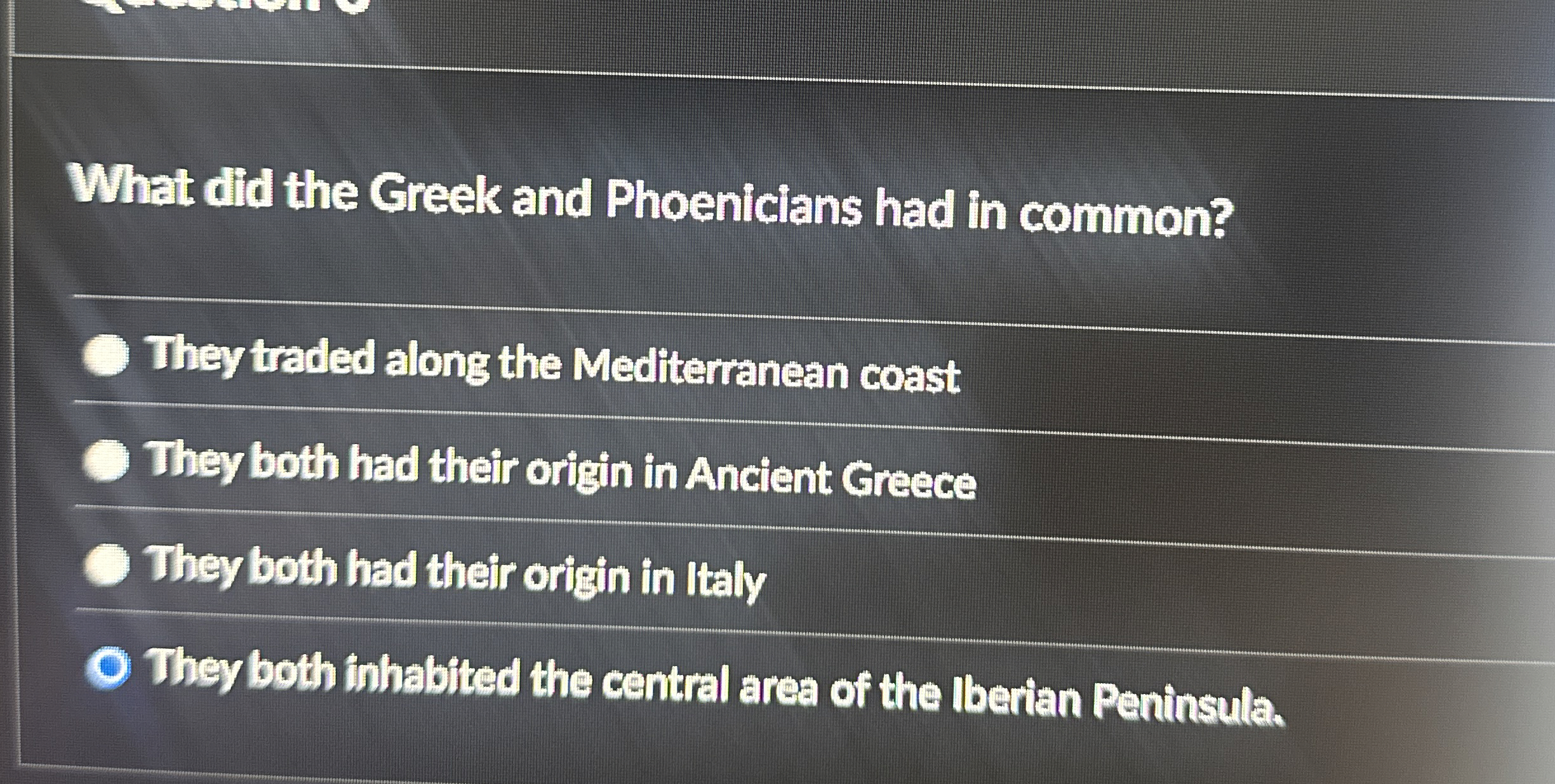 Solved What did the Greek and Phoenicians had in common?They | Chegg.com
