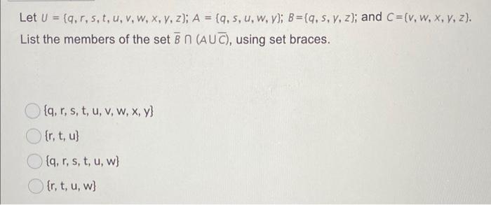 Solved Discrete Mathematics. List members of the sets below | Chegg.com