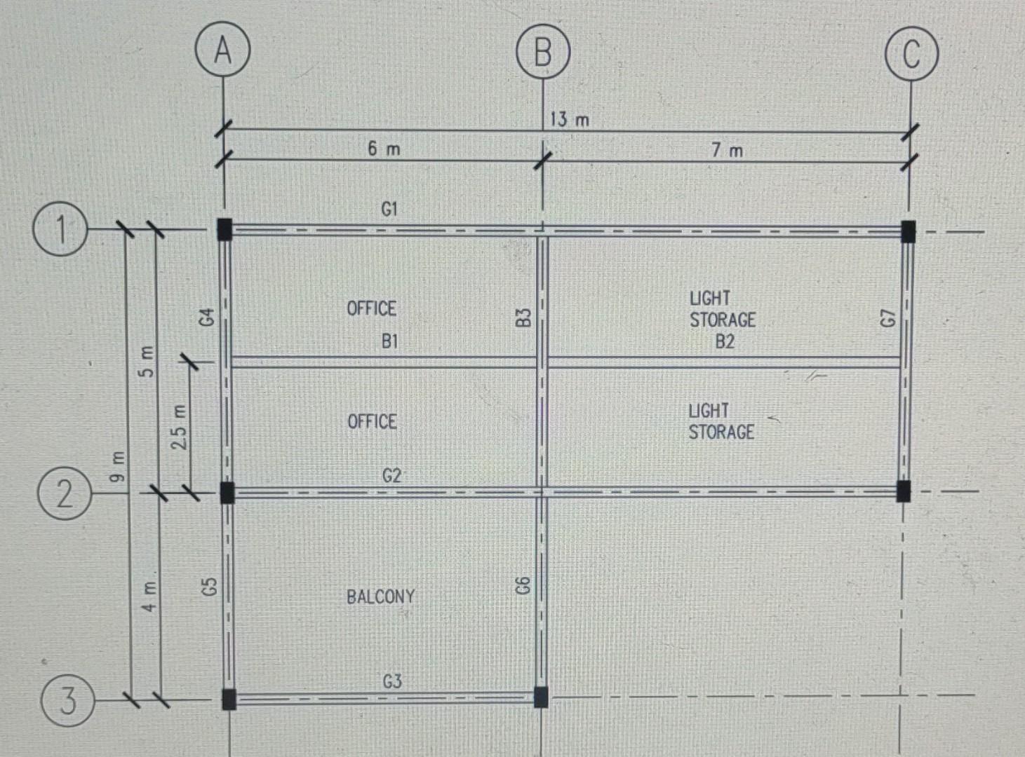 Solved Shown below is a floor plan of an office, balcony and | Chegg.com