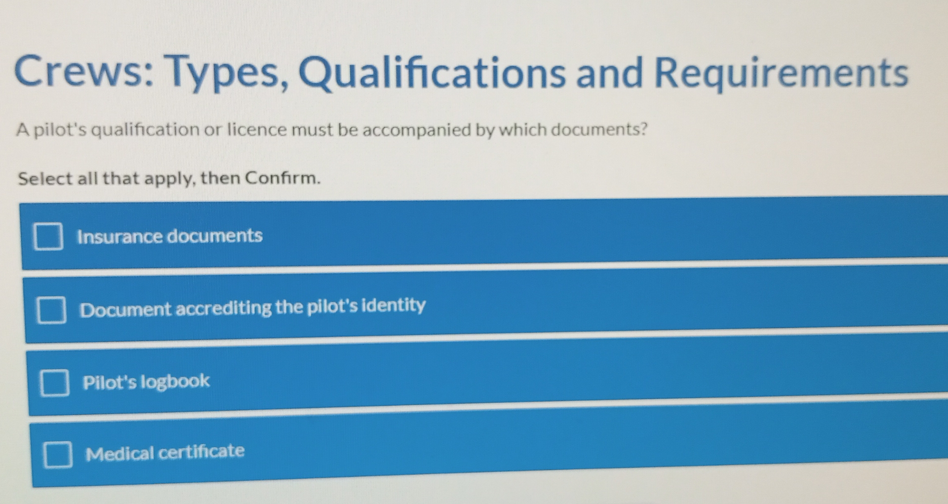 Solved Crews: Types, Qualifications and RequirementsA | Chegg.com