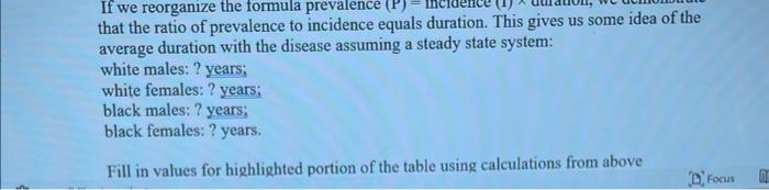 Solved If we reorganize the formula prevalence the ratio of | Chegg.com