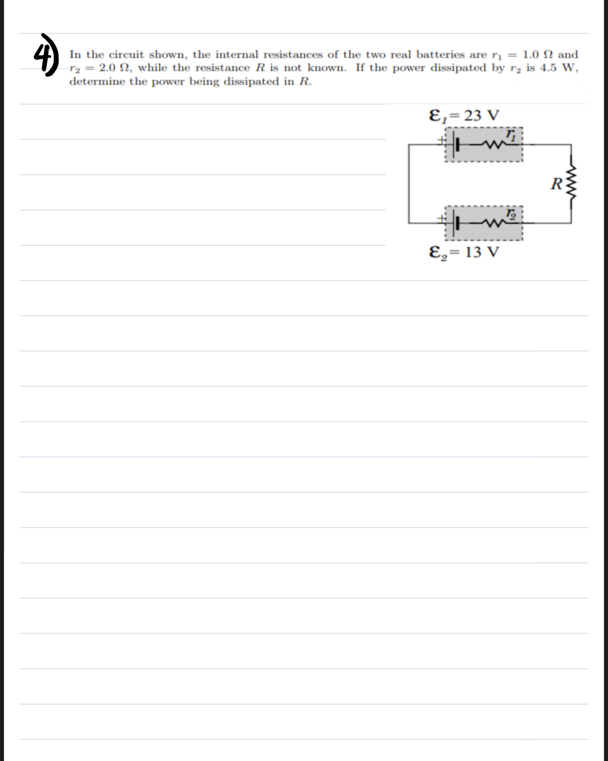 Solved 4In the circuit shown, the internal resistances of | Chegg.com