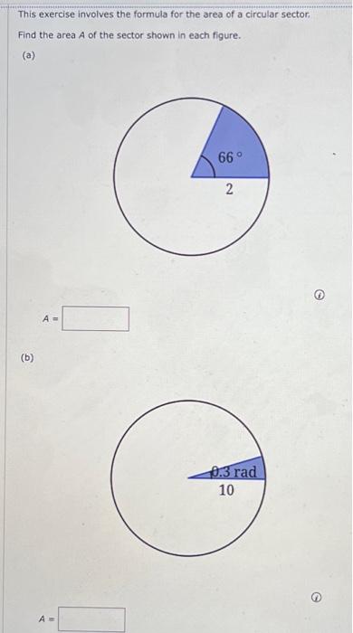 Solved This exercise involves the formula for the area of a | Chegg.com