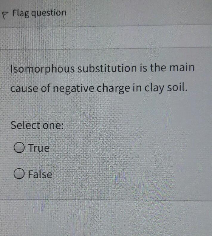 Solved p Flag question Isomorphous substitution is the main | Chegg.com