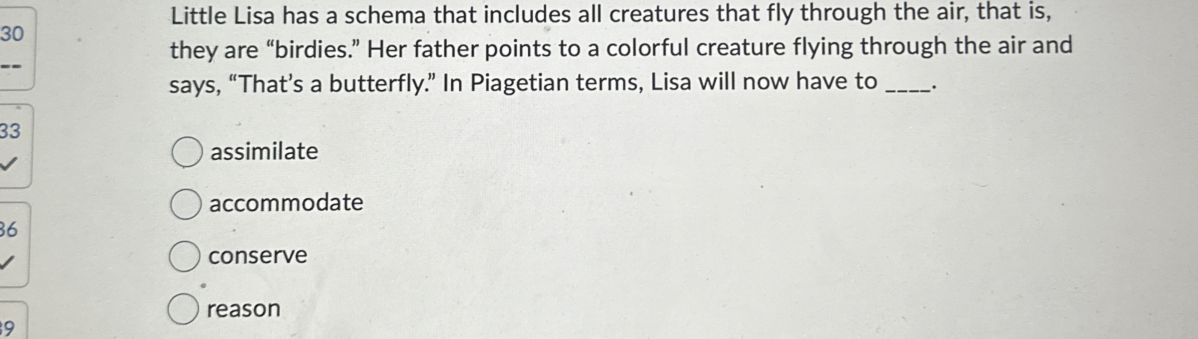 Solved Little Lisa has a schema that includes all creatures | Chegg.com