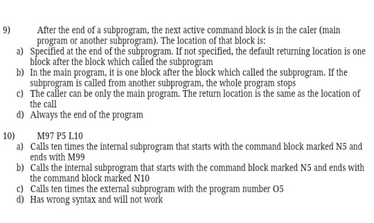 Solved G-Code Basic 1) 2) 3) How many preparatory commands | Chegg.com