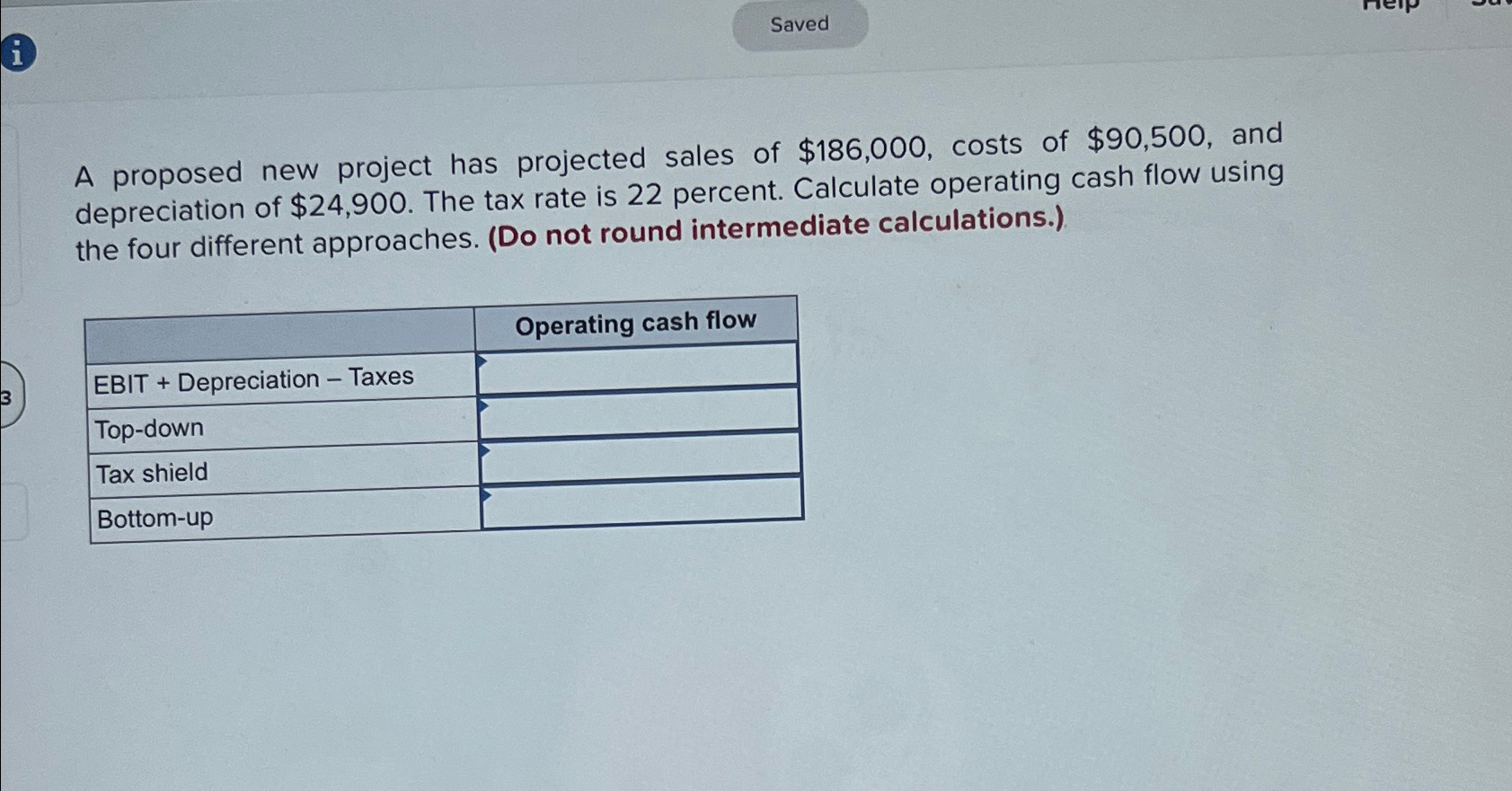 Solved A proposed new project has projected sales of | Chegg.com