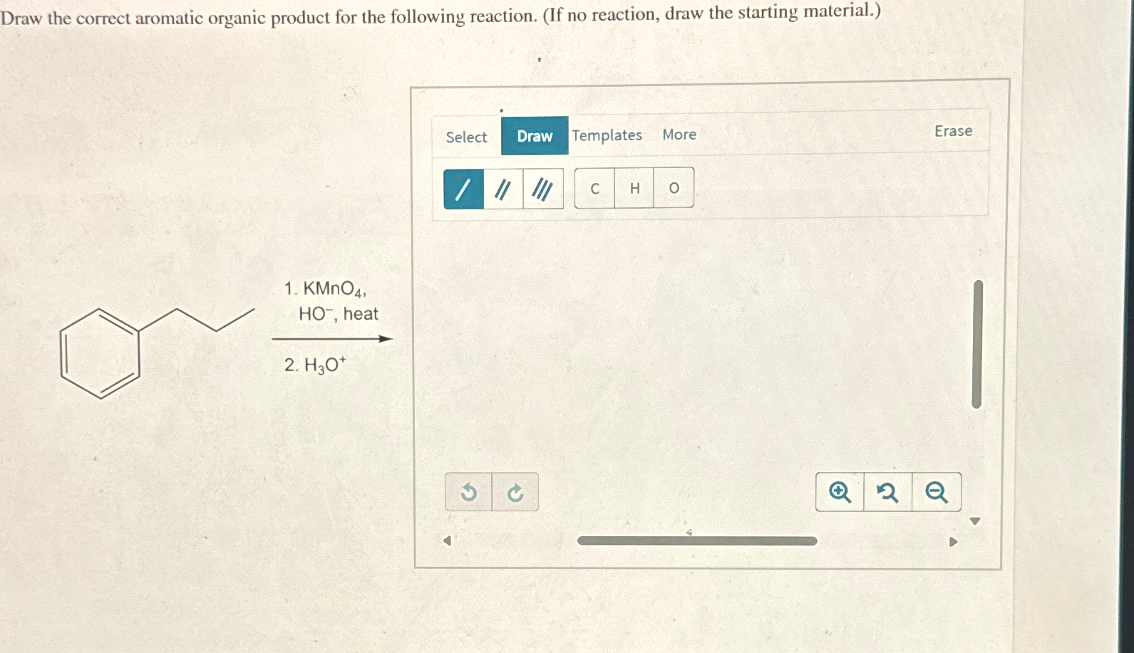 Solved Draw The Correct Aromatic Organic Product For The