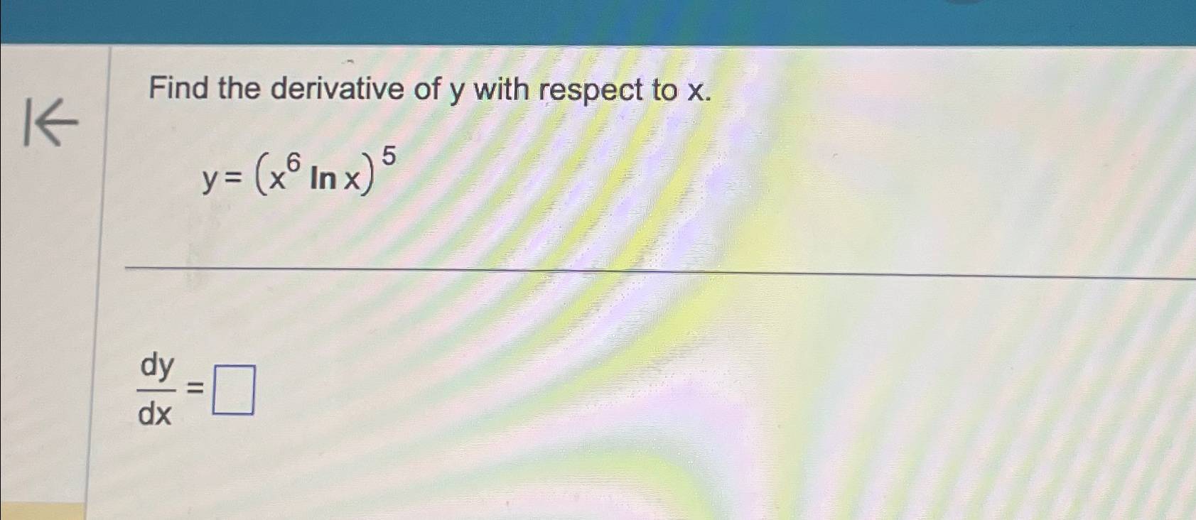 Solved Find the derivative of y ﻿with respect to | Chegg.com