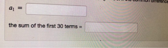 Solved for an arithmetic sequence. a8 =51.if the common | Chegg.com