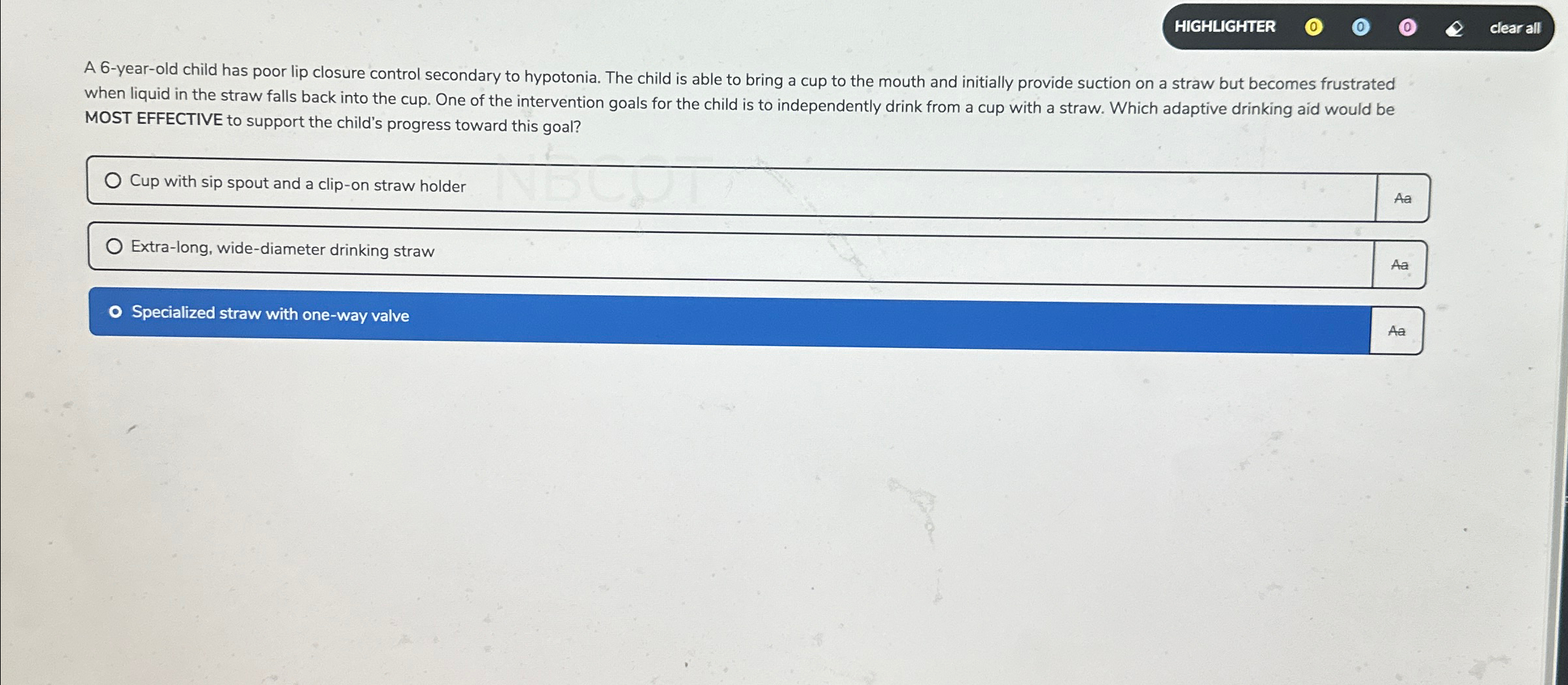 Solved HIGHLIGHTERclear allA 6-year-old child has poor lip | Chegg.com