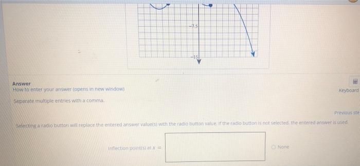 Solved Consider the following graph. Step 2 of 2: Determine | Chegg.com