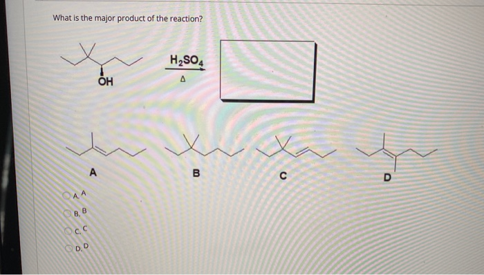 Solved What is the major product of the reaction? H2SO4 | Chegg.com