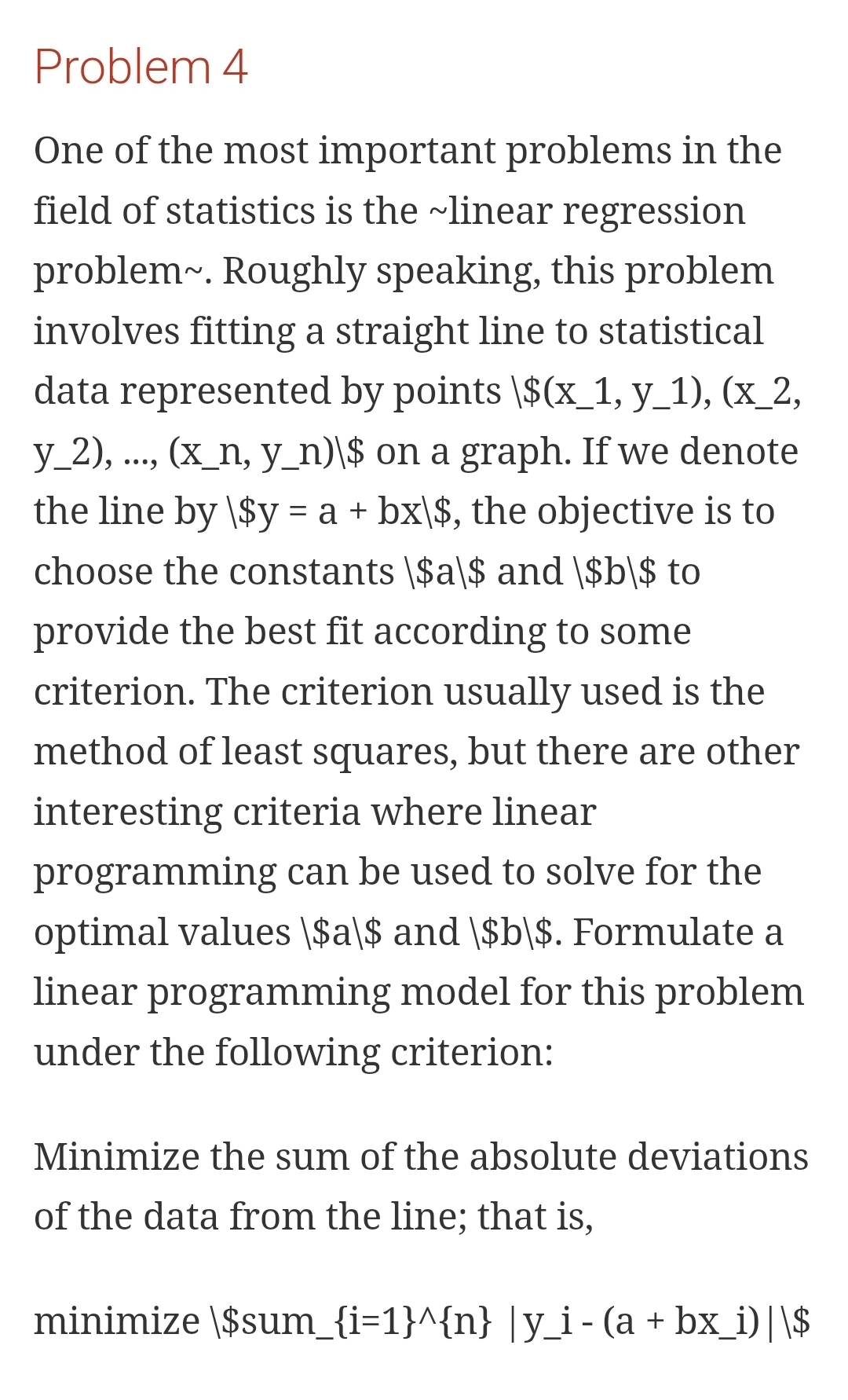 Solved Problem 4One of the most important problems in the | Chegg.com