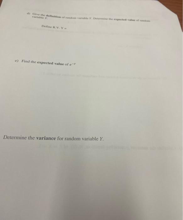 Solved 1. (30 points) Suppose a random variable x has | Chegg.com