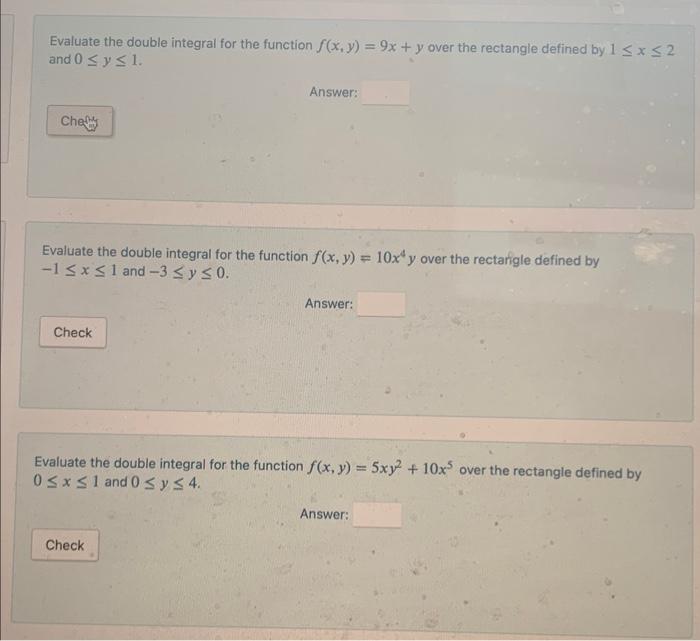 Solved Evaluate the double integral for the function | Chegg.com