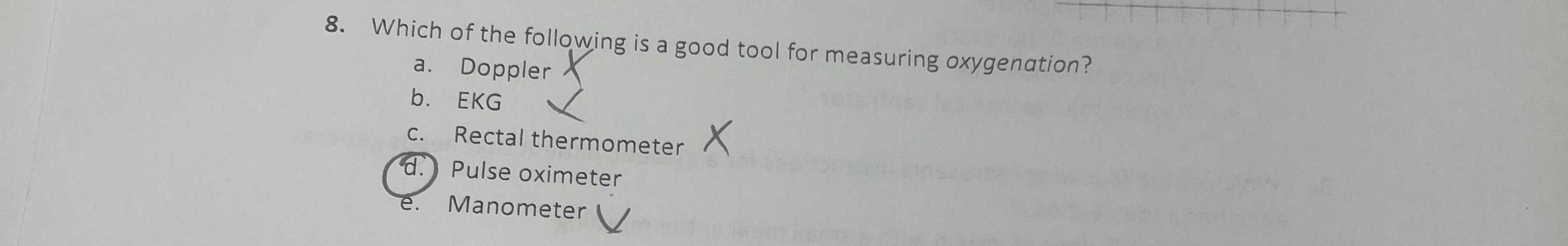 Solved Which of the following is a good tool for measuring | Chegg.com