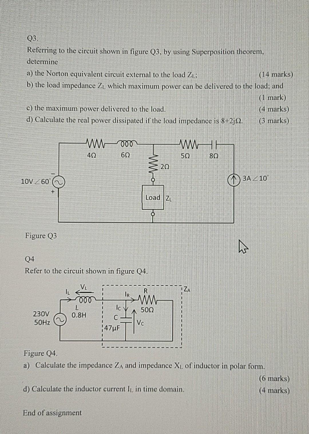 Solved Referring to the circuit shown in figure Q3. by using | Chegg.com