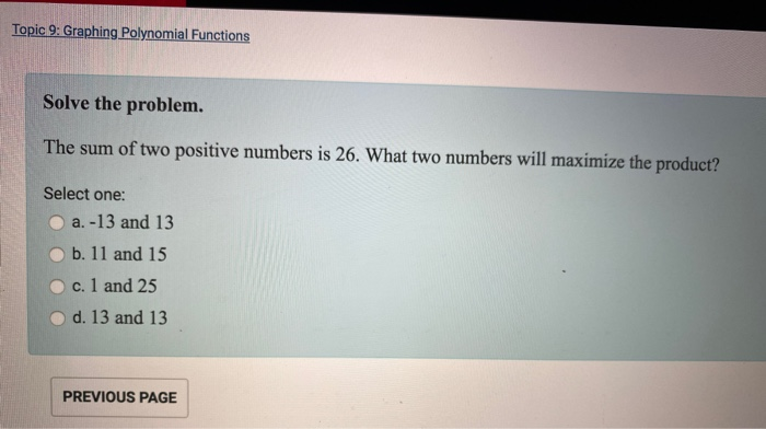 Solved Topic 9: Graphing Polynomial Functions Solve the | Chegg.com