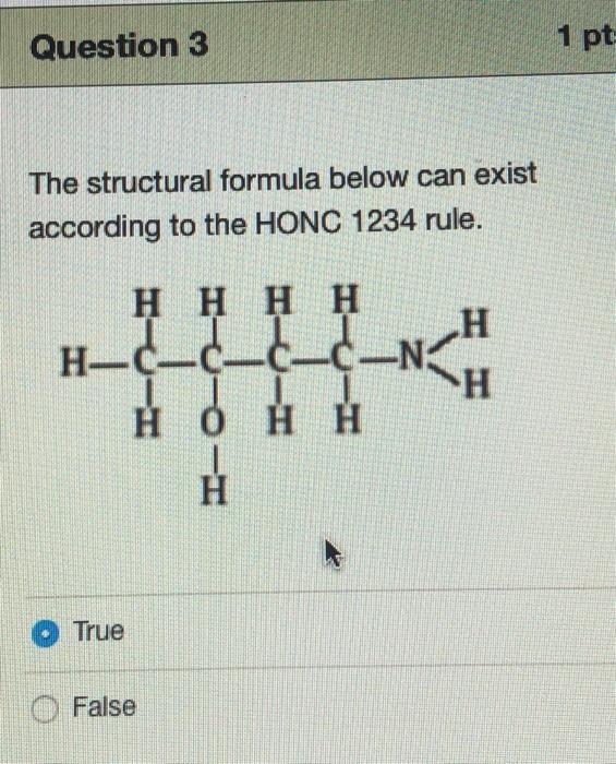 Solved Question 3 1 pt The structural formula below can | Chegg.com