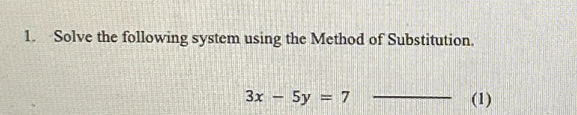 Solved Solve the following system using the Method of | Chegg.com