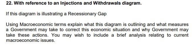 Solved 22. With reference to an Injections and Withdrawals | Chegg.com