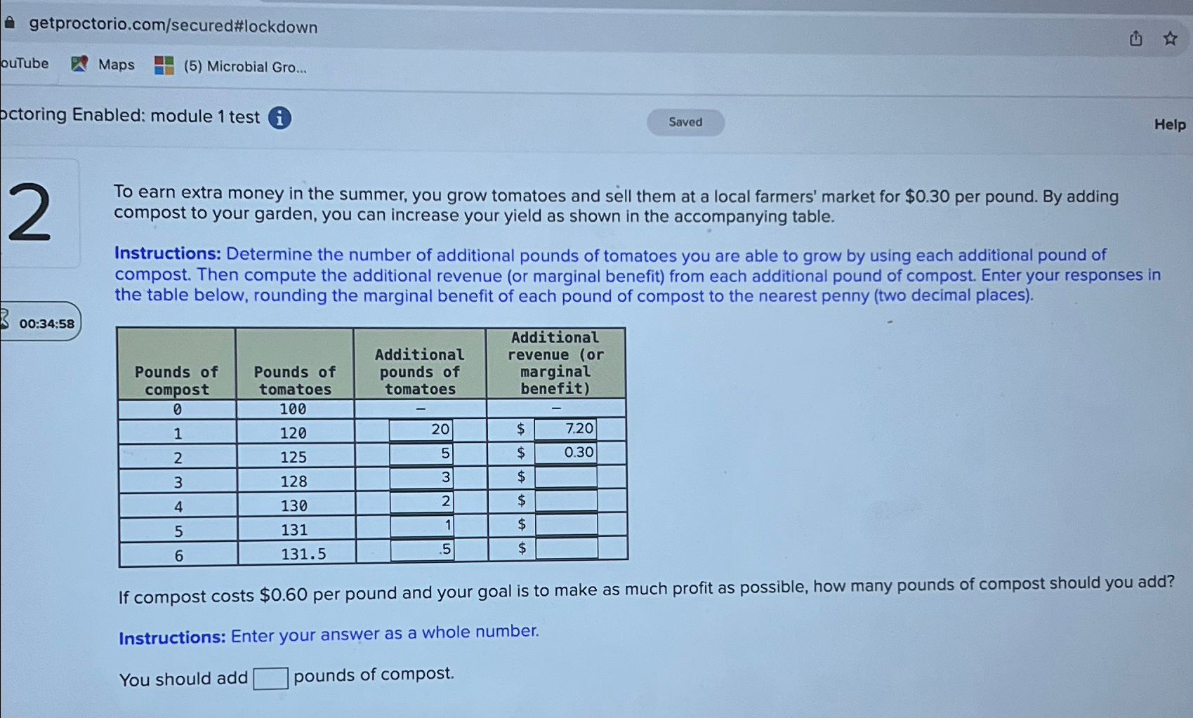 Solved getproctorio.com/secured#lockdownMaps(5) ﻿Microbial | Chegg.com