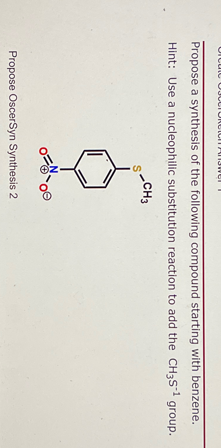 Solved Propose a synthesis of the following compound | Chegg.com