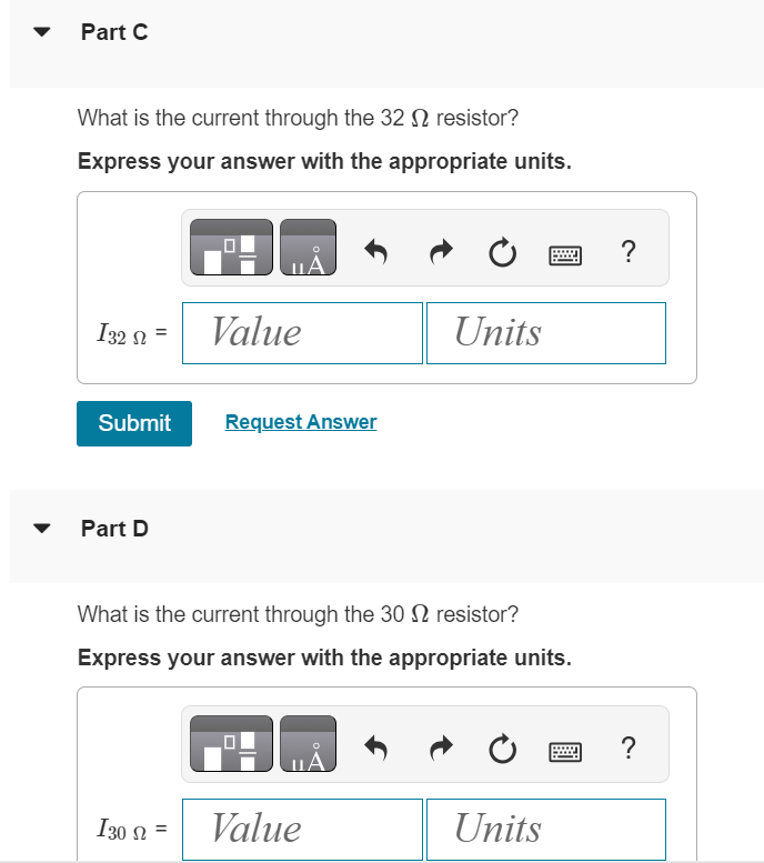 Solved A 32-\Omega and a 30-\Omega resistors are connected | Chegg.com